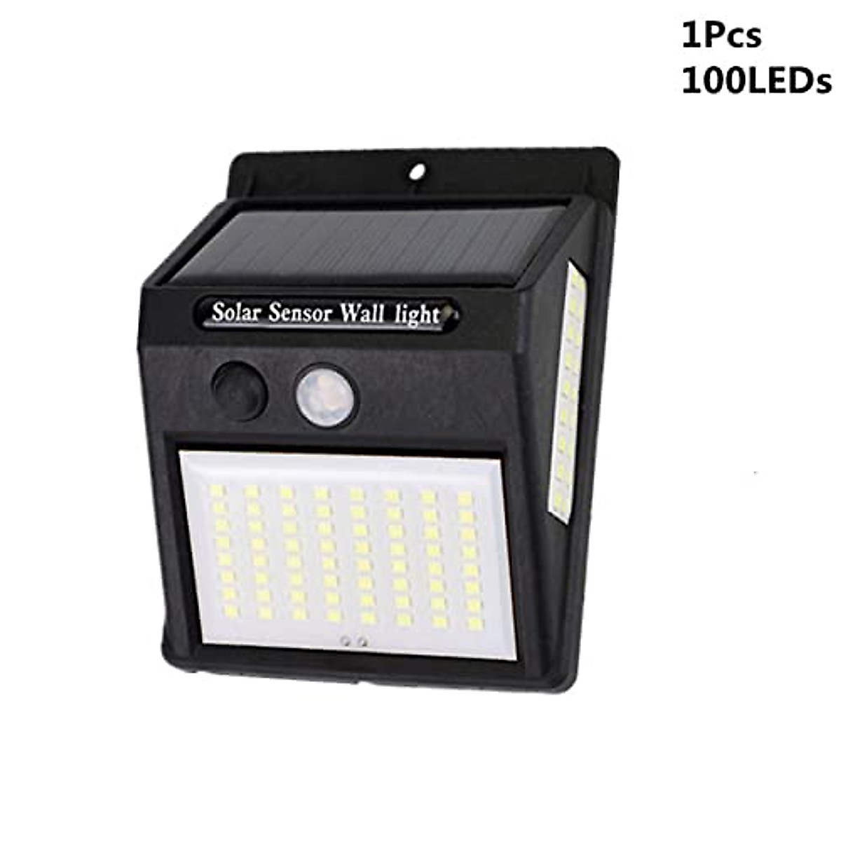 TKUS 20-100 LED Solar Led Light Outdoor Solar Lamp PIR Motion Sensor Wall Light Waterproof Solar Sunlight Powered Garden Street Light (1Pcs 100Leds)