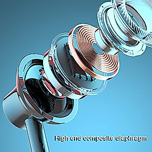 Halter Neck Wireless Bluetooth Headphones - Sports Wireless High-Power Bluetooth Earphones Neck-Mounted Earphones - Bluetooth Sport Stereo Earbuds Waterproof Headset for Work Travel (Black)