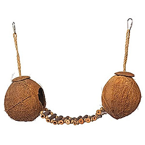 Prevue Pet Products Naturals Double Coconut Walk for Small Animals & Birds 62818,16X4X9