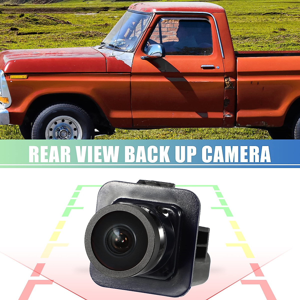 X AUTOHAUX Back Up Camera EL3T-19G490-AA Rear View Park Assist Reverse Camera with Pry Bar for Ford F-150 2011-2014
