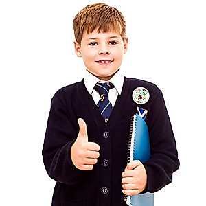 Lusofie 12 Set Acrylic Clear Craft Button with Pin Design Button Pins Badge Blank Button Pins for Craft Supplies, DIY Badges, School Projects(2.27 Inch)