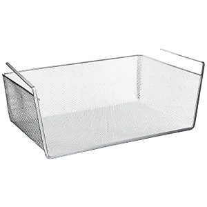 Design Ideas Under Shelf Mesh Basket, Large, Silver