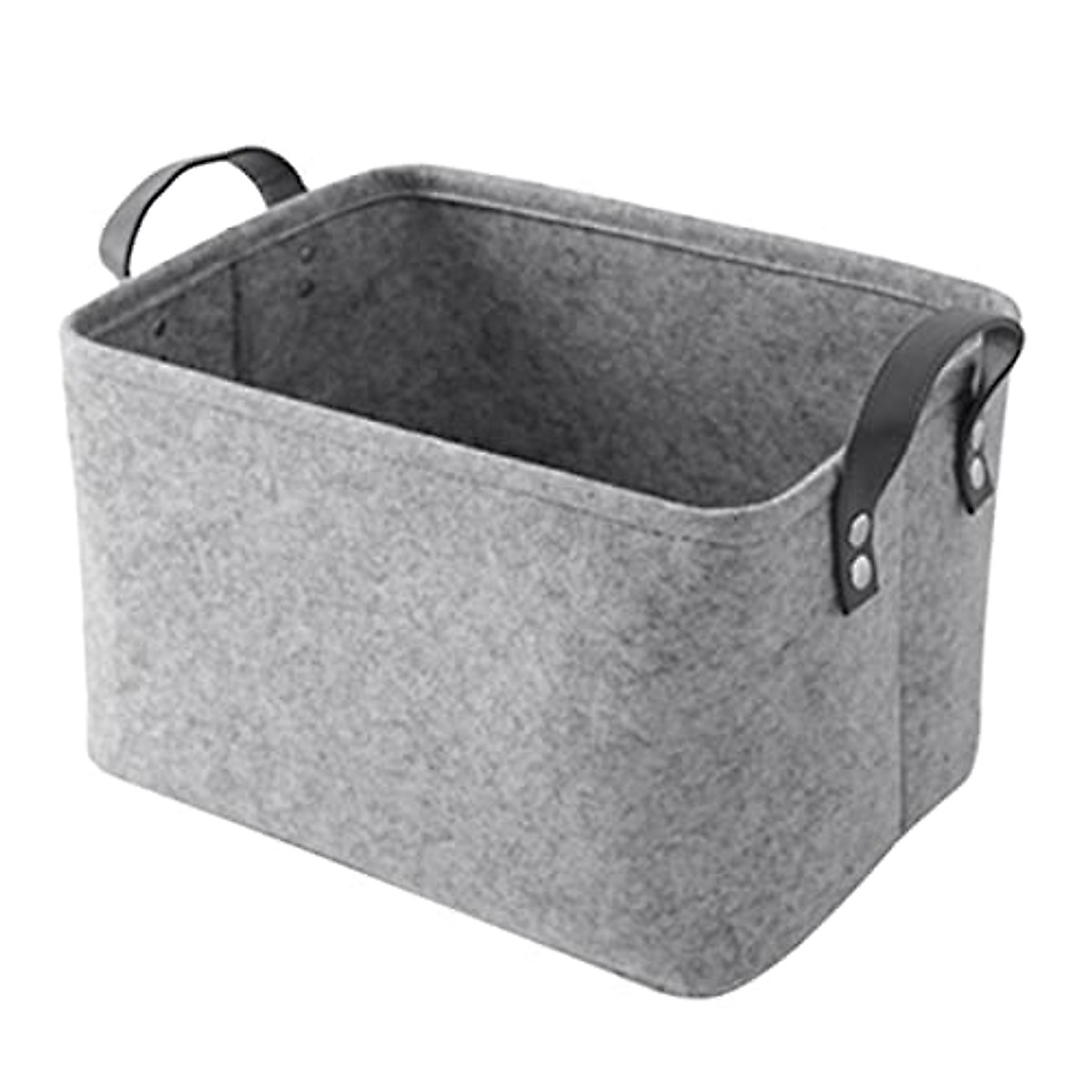 MAGICLULU 2 Pcs Felt Storage Basket Storage Baskets Foldable Storage Basket Tabletop Shelf Folding Shelf Laundry Basket Nonwovens Storage Basket Desktop Organizer To Weave Grocery Basket