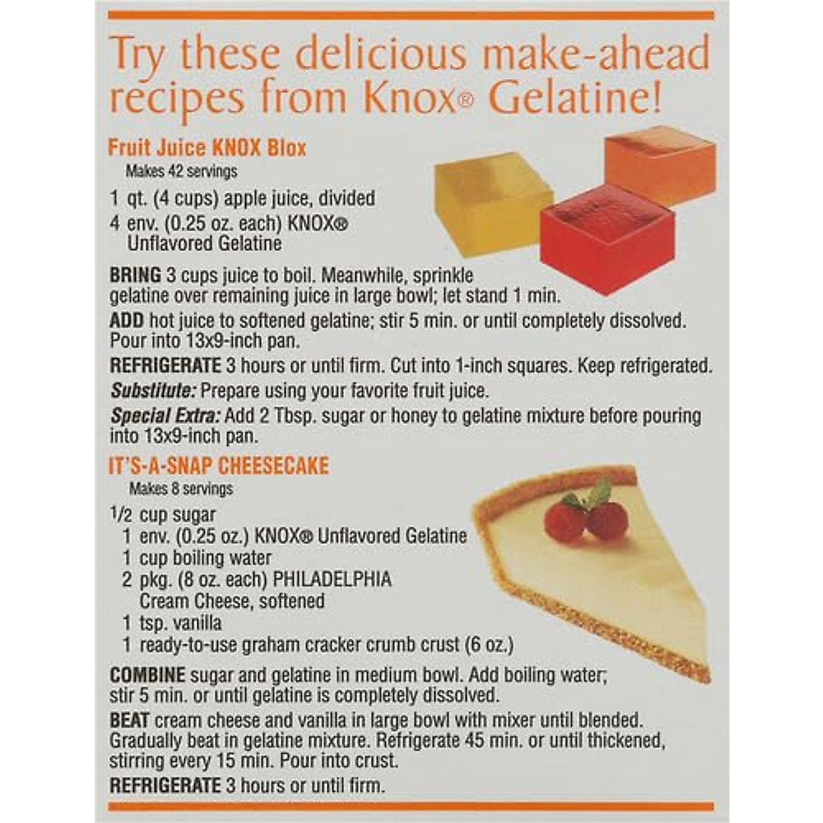 Knox Unflavored Gelatin (4 Envelopes)