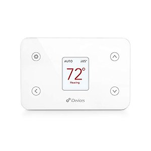 iDevices IDEV0005AND5 FBA_2843481 Wi-Fi Smart Thermostat, Works with Alexa, White (Package May Vary)