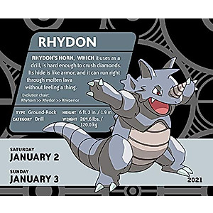 Pokemon 2021 Day-to-Day Calendar