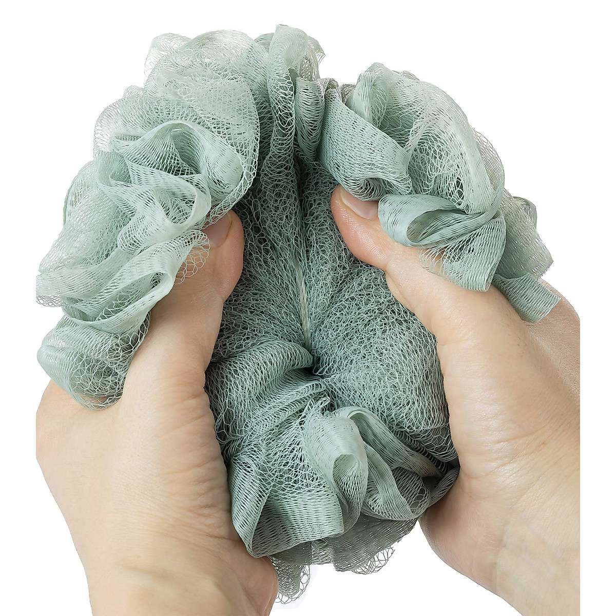 KAKOOI Bath Sponges, Shower Loofah for Body Exfoliation(1 pcs, Green)