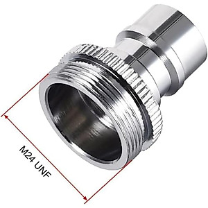 Faucet Adapter, Faucet Adapter for Portable Washer, Dishwasher Snap Adapter Connection,Brass Chrome, 5/16-27 Male or 55/64-27 Female, Faucet Aerators, Kitchen Fixtures
