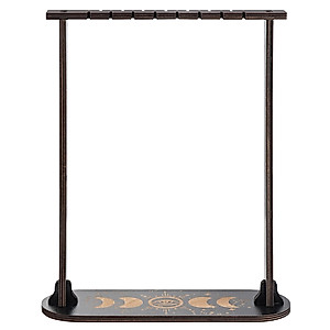 Kapmore Wooden Pendulum Display Stand, Wooden Moon Phases Crystal Holder Stand, Crystal Pendants Wood Pendulum Display Stand Ornament Holder Stand for Home Tabletop