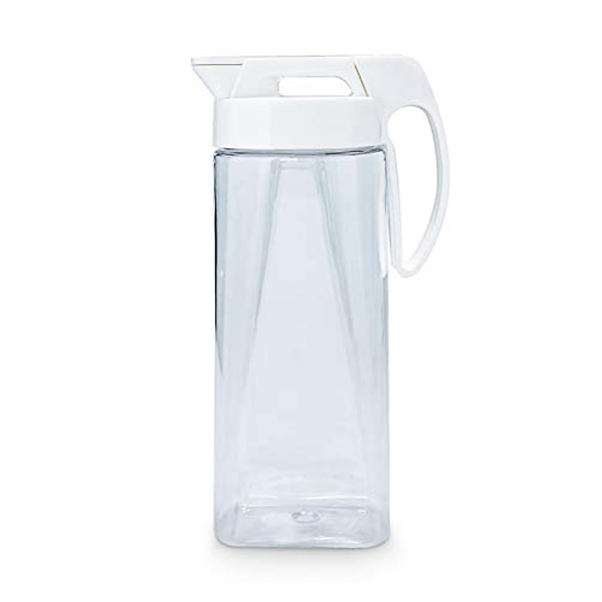 Lustroware Easy Care One-touch Airtight Pitcher 2.2QT (71oz) for Hot or Cold Liquids | High Heat Resistant, Leak Proof & Space Saving | Made in Japan