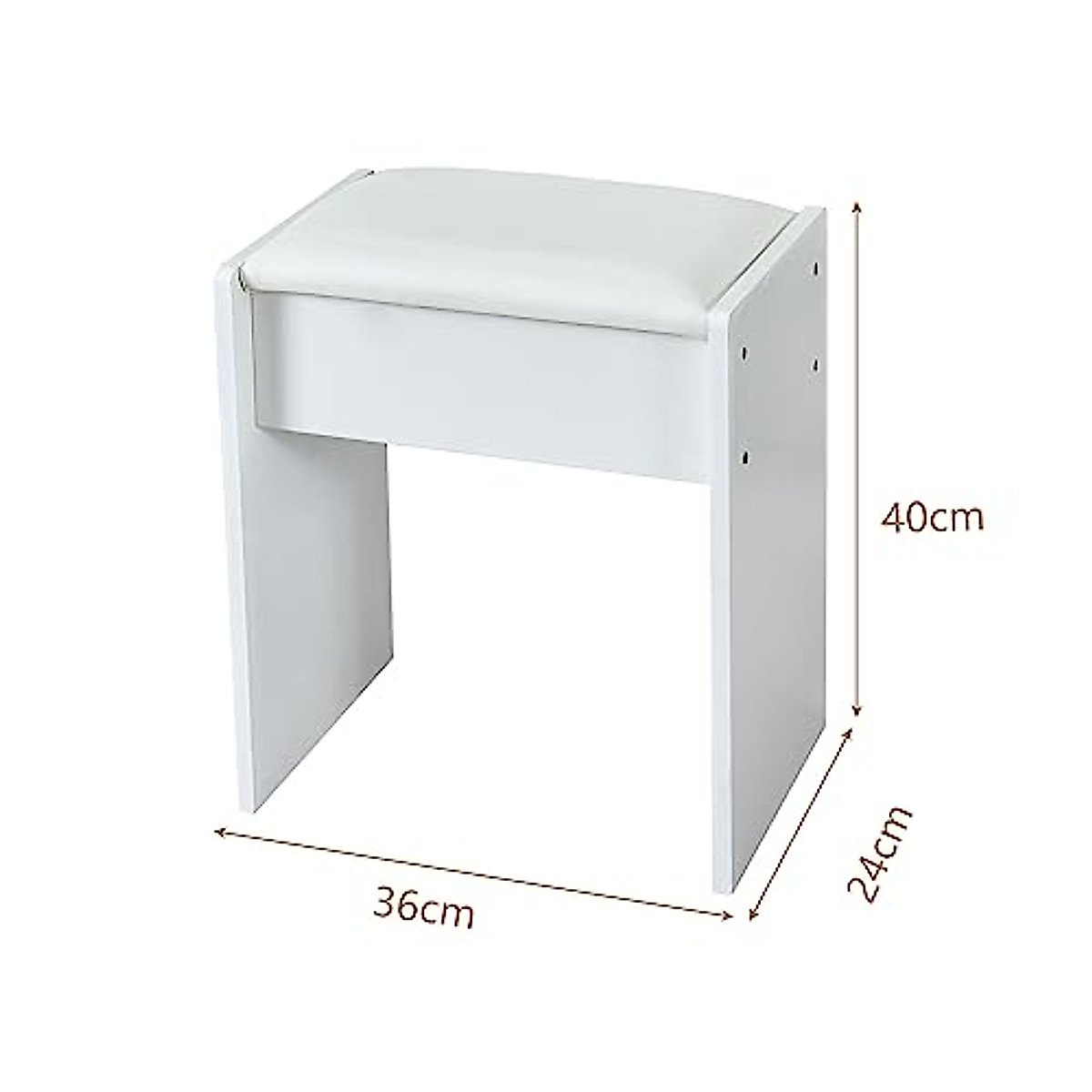 Buildonely Hollywood Girls Vanity Set with 5 Storage Drawers, Makeup Table Set with Wide Desktop and Cushioned Stool, Dressing Desk White Vanity Mirror with Lights for Bedroom