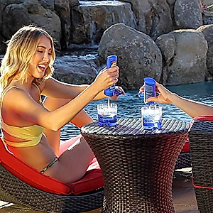 GoPong Sport Bottle Sunscreen Flask 2 Pack, Includes Funnel and Liquor Bottle Pour Spout, Multi