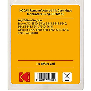 KODAK Ink Cartridge HP 62XL Black and Tricolor (55027)