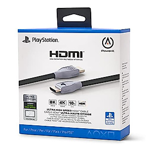 PowerA Ultra High Speed HDMI Cable for Playstation 5, Cable, HDMI 2.1, PS5, Officially Licensed