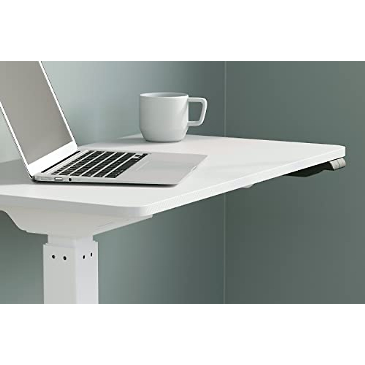 Signature Design by Ashley Lynxtyn Adjustable Height Side Desk, 28"W x 16"D x 26/41"H, Black