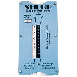 Shubb TG1 Transposing and Capo Placement Guide