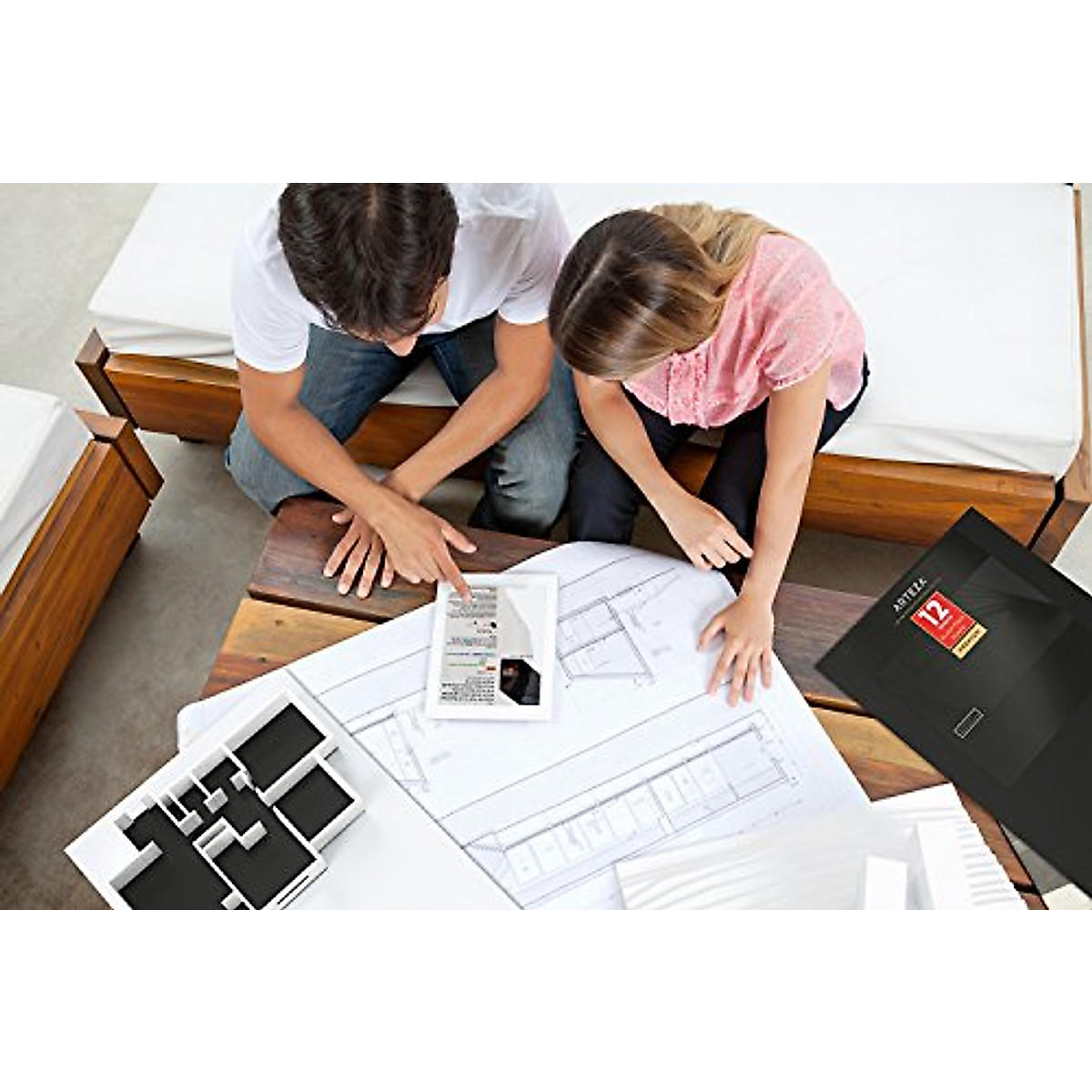 Arteza Black Foam Boards, Pack of 12, 20 x 30 x 0.2 inches, Smooth Double Sided Craft Foam Sheet, Art Supplies for School and Office Projects and Presentations