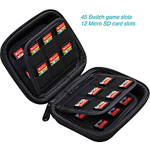ButterFox 120 Switch Game Case for Nintendo Switch, Switch Game Card Storage Holder or SD Memory Card Case (120 Black)