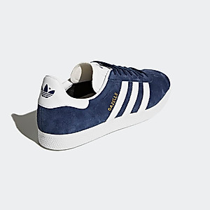 Adidas Originals Men's Gazelle Lace-up Sneaker,Collegiate Navy/White/Gold Met.,8.5 M US