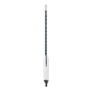 Thermco GW2511 Plain Form Salt Brine Hydrometer, Sodium Chloride, 0 to 100% Range, 1° Division