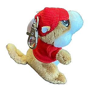 Buc-ee's Beavers 4" Mini Stuffed Plush Keychain Keyring Backpack Clip