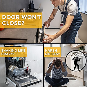 8269145 Dishwasher Mounting Bracket Replacement Parts, 2 Pack Undercounter Dishwasher Brackets - Exact Fit for Whirlpool Ken-More Kitchen-Aid Maytag, etc. Comparable to OEM 8269145 / WP8269145