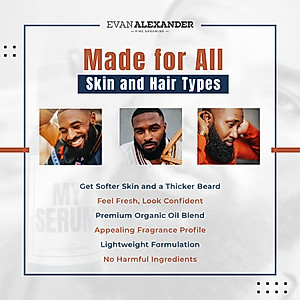 Evan Alexander Fine Grooming MY Serum Beard Oil for Men's, Fresh, 1 Fluid Ounces