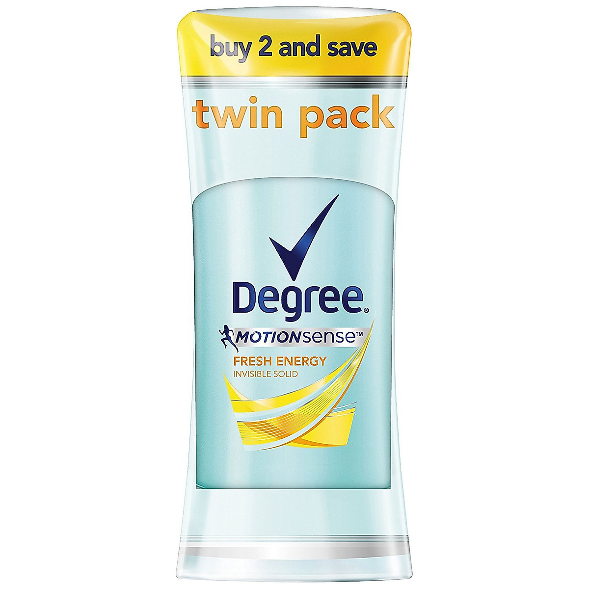 Degree Dry Protection Antiperspirant, Fresh Energy, 5.2 Ounce (Pack of 1), 2.6 Ounce each Pack, (Twin Pack)