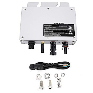 Solar Grid Tied Micro Inverter, Grid Tie Inverter, Aluminum Alloy Waterproof Power Grid Tie Micro Inverter Voltage 80-160VAC/180-280VAC Free Intelligent Monitoring System