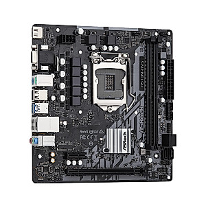 ASRock Mae H510m-hvs R2.0, Ddr4, Socket Lga1200, M-ATX, Intel H510 Chipset, H510m-hvs R2.0, Black