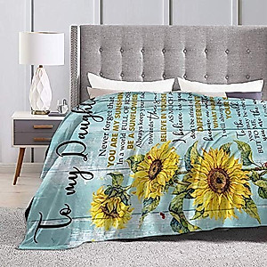 Lokapala Multi-Styles to My Daughter Love Mom Flannel Soft Blanket Bed Throw Fit Bed,Sofa, Lap - Warm Cozy Quilt All Season(L 80X60 Inch for Adult)