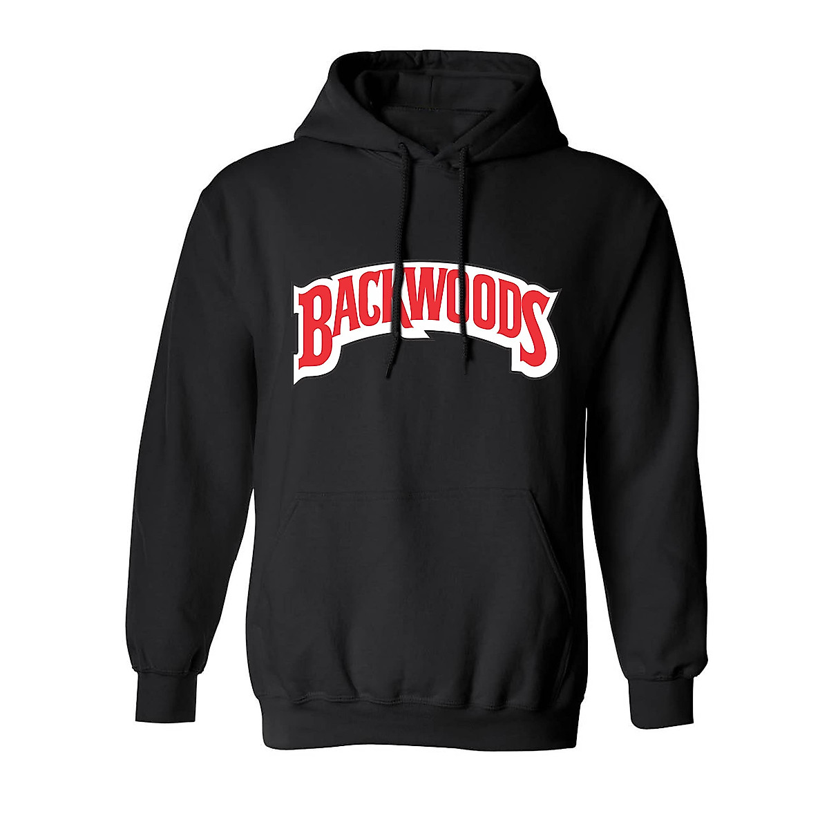 ALLNTRENDS Backwood Hoodie Adult Graphic Backwood Hooded Sweatshirt (L, Black)