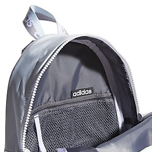 adidas Linear Mini Backpack Small Travel Bag, Sky Tint/White/Glory Grey, 10.5 inch x8.5 inch x5 inch