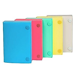 C-LINE Polypropylene Index Card Case for 100 3 x 5 Inch Cards, Assorted (CLI58335), 2 Packs Sold as 2 Packs of 1 Each Assorted Colors