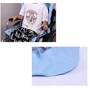 Eyourlife Inflatable Seat Cushion PVC Wheelchair Seat Cushion with Hand Pump Air Mattress Breathable Chair Cushion for Prolonged Sitting (C)