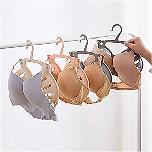 4PACKs Anti-Deformation Bra Hanger, Bra-Shaped Drying Rack, 360-Degree Rotatable Underwear Hanger with Protective Hooks, Keep Your Bra in Good Shape, Cami Hanger Closet Organizer for Tank Tops