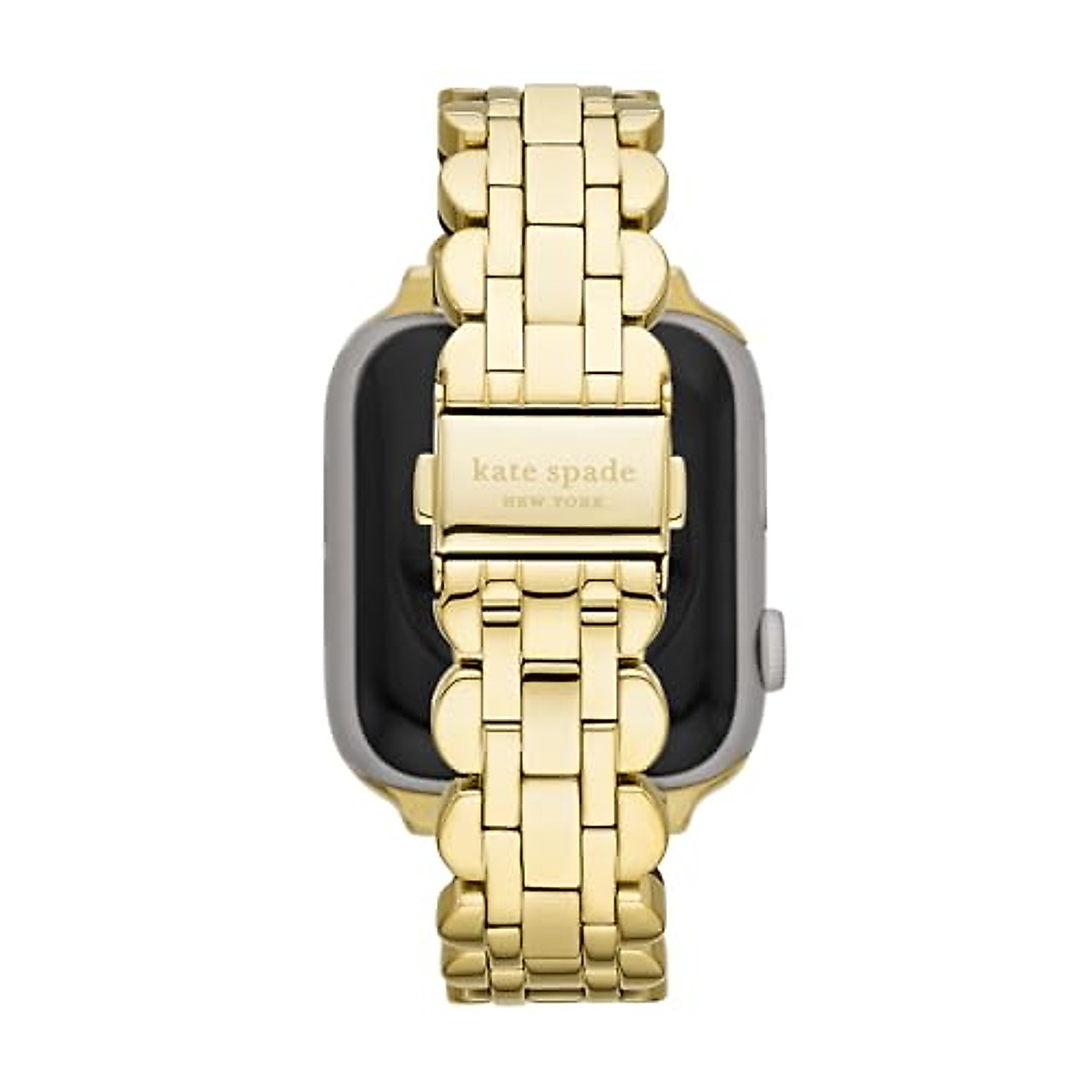 Kate Spade New York Women's Gold-tone Scallop Stainless Steel Bracelet Band for Apple Watch®, 38/40/41mm (Model: KSS0143)