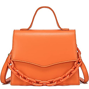 CATMICOO Mini Purses for Women Trendy Mini Bag with Detachable Plastic Chain