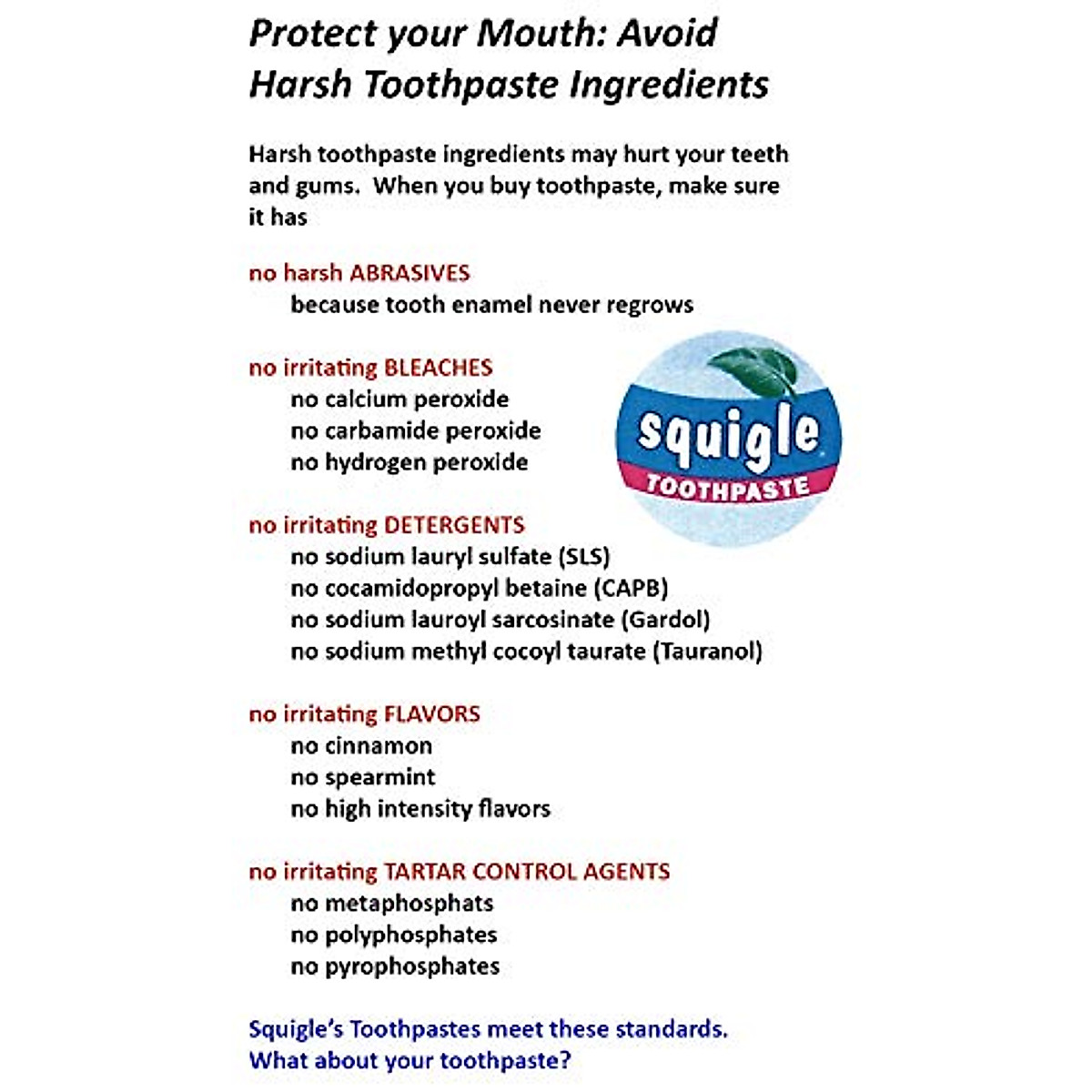 Squigle Enamel Saver Toothpaste (Canker Sore Prevention & Treatment) Prevents Cavities, Perioral Dermatitis, Bad Breath, Chapped Lips - 2 Pack