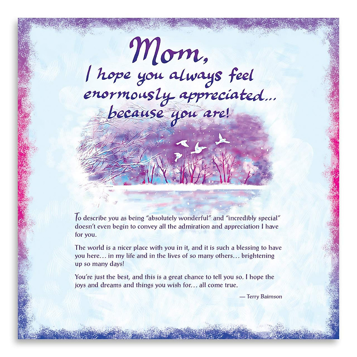 Blue Mountain Arts 2021 Wall Calendar "Mom, Thank You for a Lifetime of Love" 12 x 12 in. 12-Month Hanging Wall Calendar Is a Sweet Gift for a Wonderful Mother