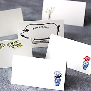 Place Cards with Strawberries on the Vine for Weddings, Showers, and Dinner Parties. Table Tent Style, Scored for Easy Folding. (50)