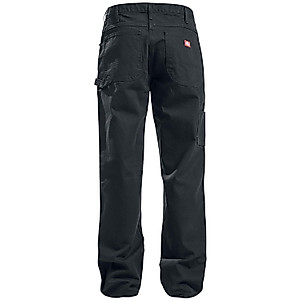 Dickies Men's Relaxed Fit Straight-Leg Duck Carpenter Jean, Black, 34W x 30L