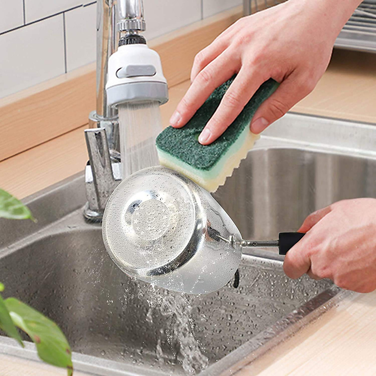 Perezy Steel Butter and Coffee Warmer,Turkish Coffee Pot, Butter Melting Pot and Milk Pot with Spout -(350ML)