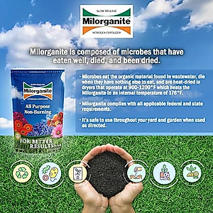Milorganite All-Purpose Eco-Friendly Slow-Release Nitrogen Fertilizer 6-4-0, 5lb (Pack of 2)