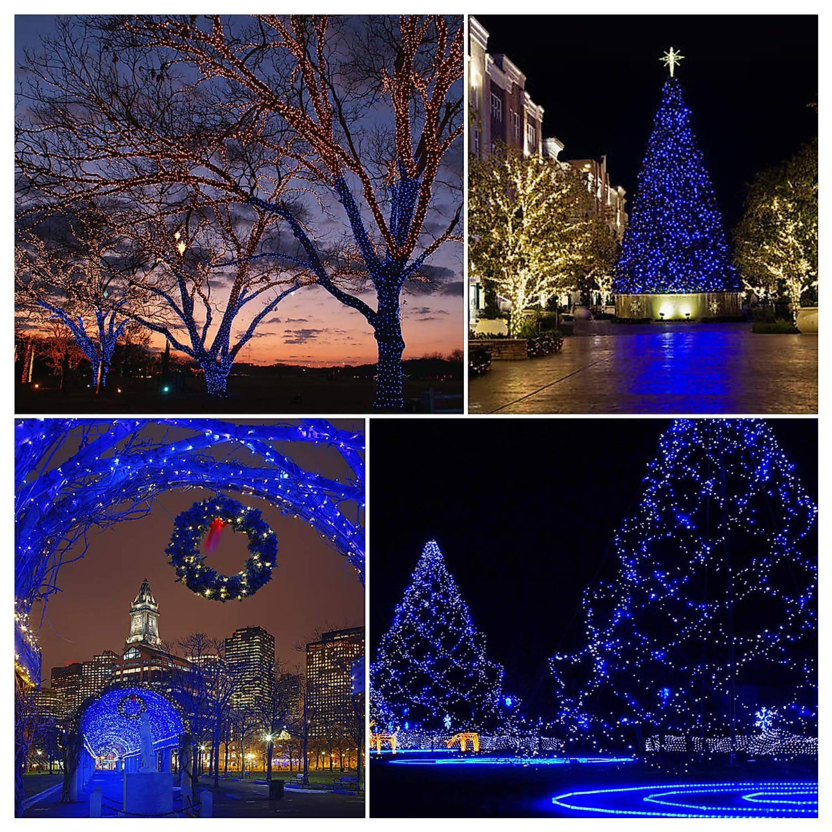 Liwarace Chiristmas Decortions Solar Lights Outdoor Solar Neon Light RGB 12m 100 Led String Lamp Festival Deco for Wall Yard Garden Porch Home Fence Lights Landscape Lighting Pond Pool Outdoor Decoration