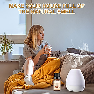 Sedbuwza Vanilla Oil Bundle with Sandalwood Essential Oil Set, 100% Pure Organic Fragrance Oil for Diffuser, Humidifier, Soap, Candle, Perfume