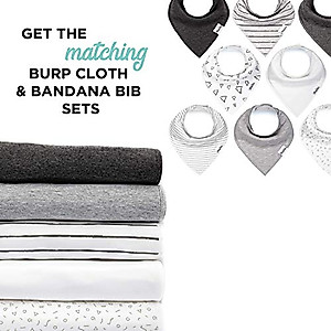 KiddyStar Organic Cotton Toddler Bibs: Bandana Bibs for Drooling, Teething, Feeding & Newborn Babies, Ultra Soft & Absorbent, 8 Pack