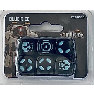 Zombicide Invader Kickstarter Exclusive Blue Dice Pack