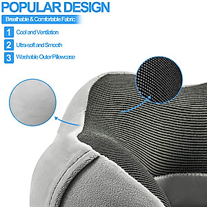 Neck Pillow Cover, Travel Neck Pillow Cover, Travel Neck Pillow Case Cover, U Shaped Neck Pillow Washable Cover, Airplane Pillow Cover (Only Pillow Covers, no Filler)