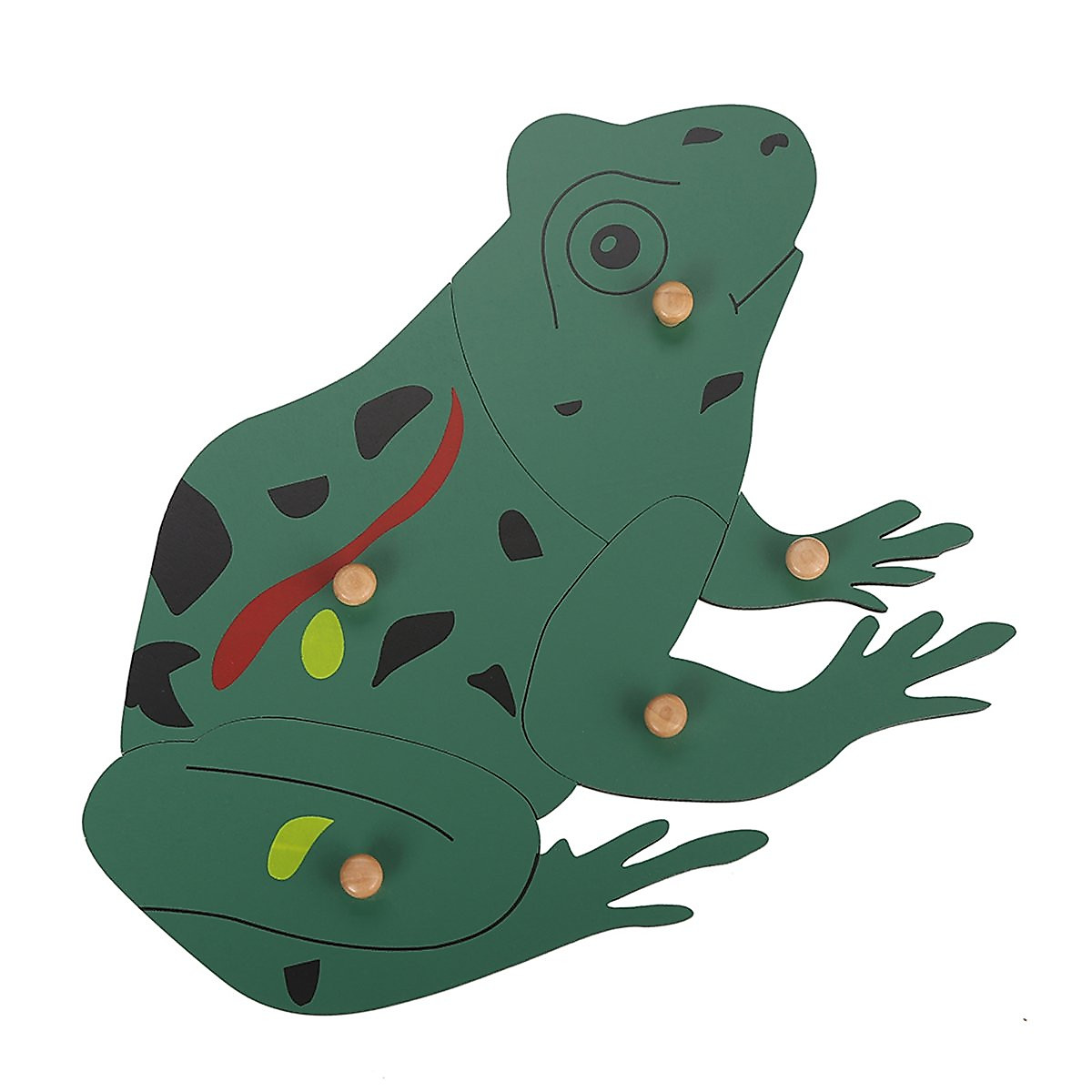 MEYOR Montessori Frog Puzzle for Early Preschool Education Learning Toy